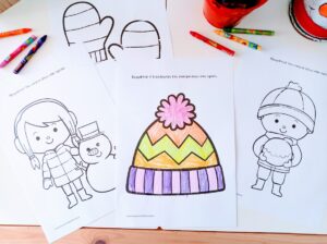 Υλικό για τη θεματική "Τα ρούχα του χειμώνα" στην προσχολική ηλικία.